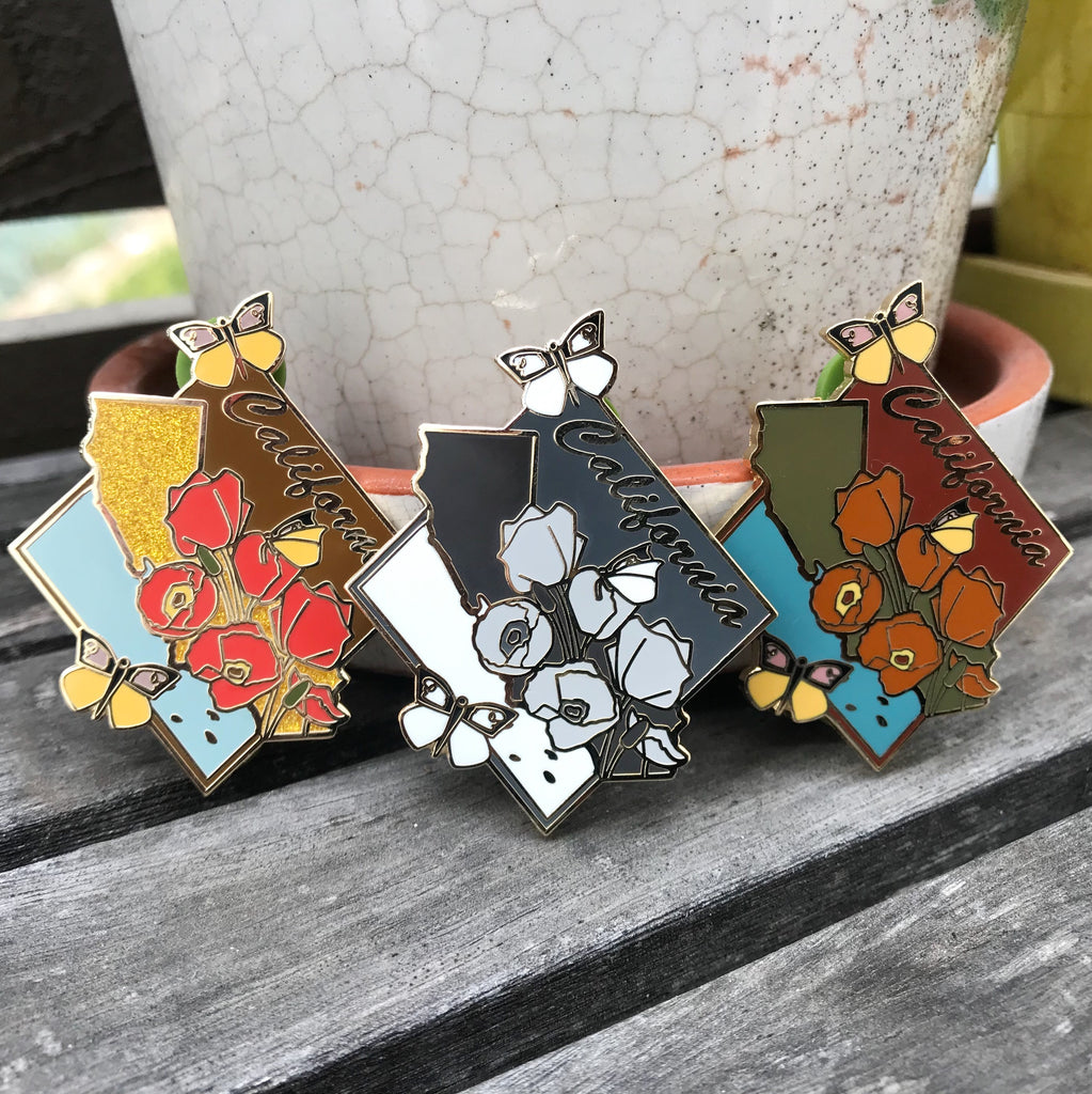California State Enamel Pin – Adele by Adele Jackson